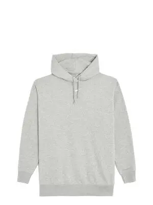 Nike Oversized Fleece Hoodie - Dark Grey Heather/base Grey/white