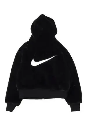 Nike Sportswear Essential Faux Fur Jacket - Black