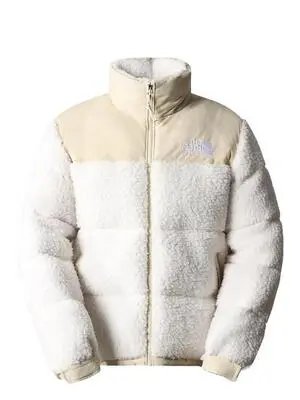 The North Face High Pile Nuptse Jacket - Gardenia White/gravel