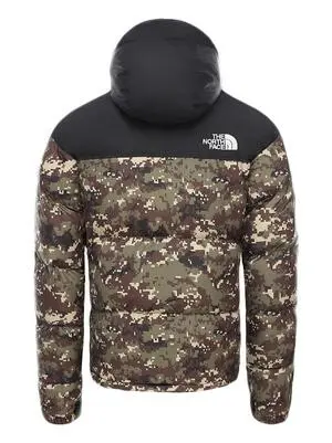 The North Face 1996 Retro Nuptse Packable Jacket - Burnt Olive Green Ux Digi Camo Print