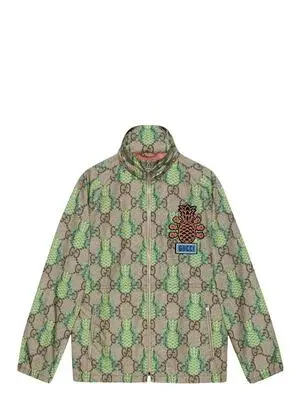 Gucci Pineapple Gg Print Jacket - Green
