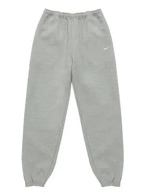 Nike Solo Swoosh Fleece Pant - Dark Grey/white