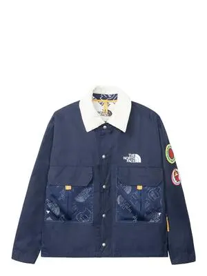 The North Face X Brain Dead 76 Oversized Mountain Chore Coat - Navy Blue