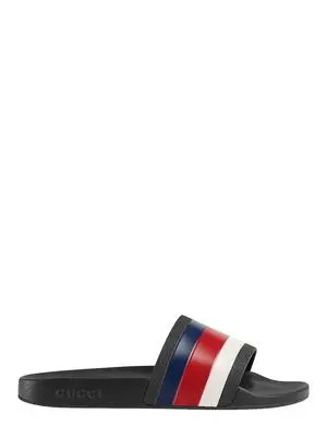 Gucci Pursuit Pool Slides - Black/red/white