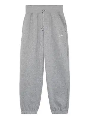 Nike Phoenix Fleece High-waisted Oversized Sweatpants - Dark Grey Heather/sail
