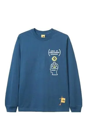 The North Face X Brain Dead Long Sleeve Tee Shirt - Blue