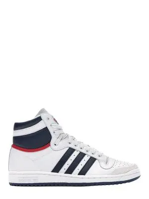 Adidas Top Ten Hi 40th Anniversary Sneakers - Running White/collegiate Navy Blue/collegiate Red