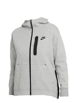 Nike Tech Fleece Full Zip Hoodie - Dark Grey Heather/black