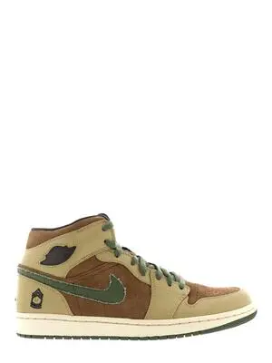 JORDAN 1 Retro Armed Forces High-top Sneakers - Medium Brown/urban Haze/hay