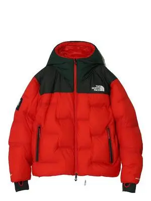 The North Face X Undercover Soukuu Cloud Down Nuptse Jacket - Dark Cedar Green/high Risk Red