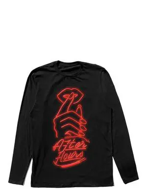 THE WEEKND After Hours Signage Longsleeve - Black
