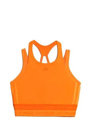 Adidas Ivy Park Halter Bra/semi - Solar Orange/semi Solar Orange