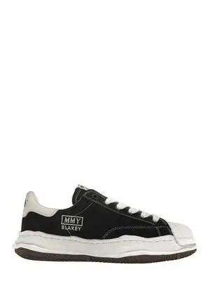 Mihara Yasuhiro Blakey Og Sole Canvas Low Sneakers - Black/white