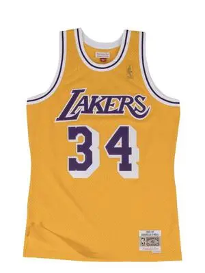 Mitchell & Ness Los Angeles Lakers 1996-97 Shaquille O'neal Swingman Jersey - Light Gold