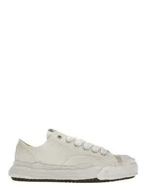 Mihara Yasuhiro Hank Og Sole Canvas Lowin Sneakers - White
