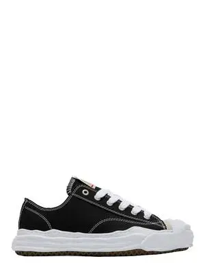 Mihara Yasuhiro Hank Og Sole Suede Lowin Sneakers - Black/white
