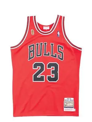Mitchell & Ness Chicago Bulls 1995-96 Michael Jordan Authentic Jersey - Scarelet Red