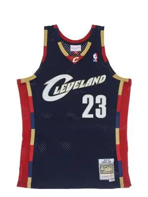 Mitchell & Ness Cleveland Cavaliers Alternate 200809 Lebron James Swingman Jersey - Navy Blue
