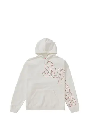 Supreme Reflective Hooded Sweatshirt - White