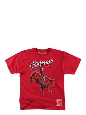 Mitchell & Ness Juice Wrld X Chicago Bulls T-shirt - Red