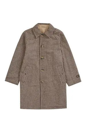 Supreme Reversible Houndstooth Overcoat - Tan