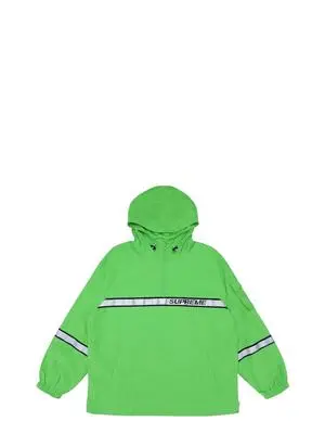 Supreme Reflective Taping Hooded Pullover - Green