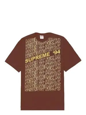 Supreme Respected Tee Shirt - Brown
