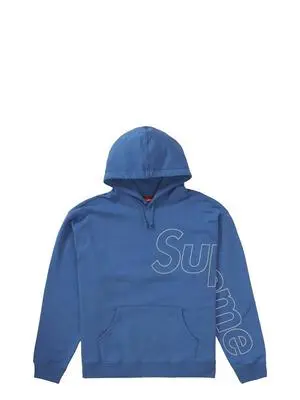 Supreme Reflective Hooded Sweatshirt Pale Royal
