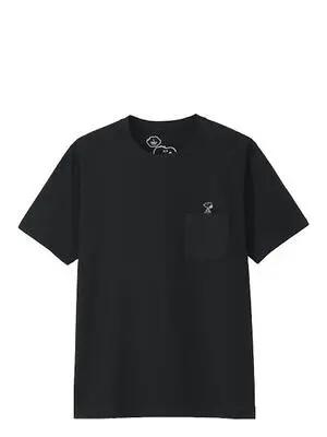 KAWS X Uniqlo X Peanuts Snoopy Pocket Tee - Black
