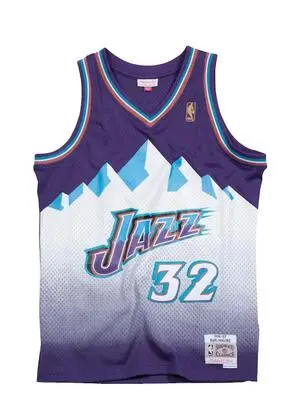 Mitchell & Ness Utah Jazz Road 1996-97 Karl Malone Swingman Jersey - Purple