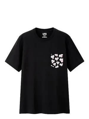 KAWS X Uniqlo Bff Pocket Tee Shirt - Black