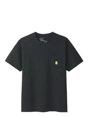 KAWS X Uniqlo X Peanuts Woodstock Pocket Tee - Black