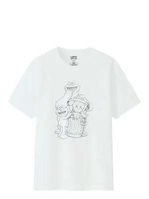 KAWS X Uniqlo X Sesame Street Tee - White