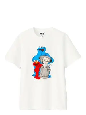KAWS X Uniqlo X Sesame Street T-shirt - White