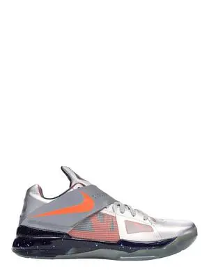Nike Kd 4 Galaxy As Sneakers - Metallic Silver/total Orange/dark Grey