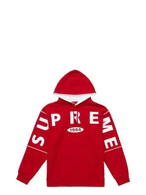 Supreme Spread Logo Hooded Sweatshirt - Red