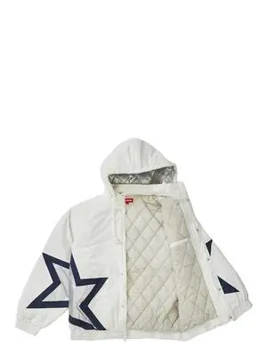 Supreme Stars Puffy Jacket - White