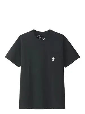 KAWS X Uniqlo X Peanuts Snoopy Pocket Tee Shirt - Black