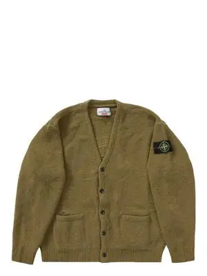 Supreme Stone Island Bouclé Cardigan - Olive