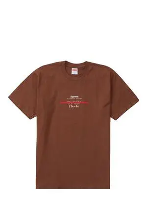 Supreme Standard Tee Shirt - Brown
