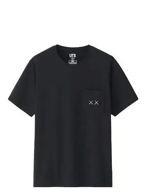 KAWS X Uniqlo X Sesame Street Xx Pocket Tee Shirt - Black