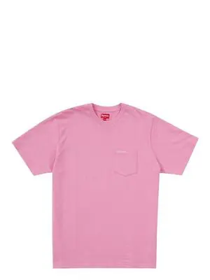 Supreme Short Sleeve Pocket Tee Shirt - Bright Pink