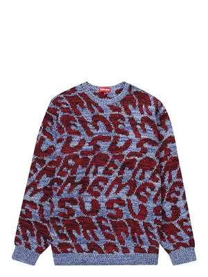 Supreme Stacked Knit Sweater - Blue