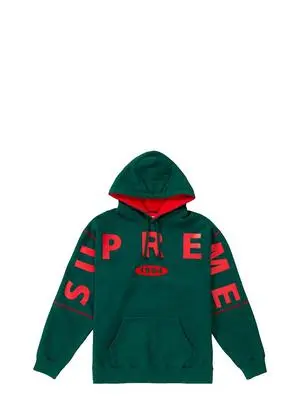 Supreme Spread Logo Hooded Sweatshirt Dark Green
