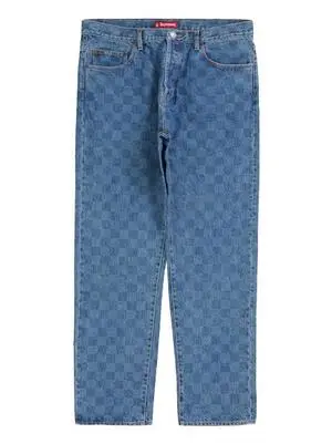 SUPREME Supreme Regular Jean Washed Checkerboard