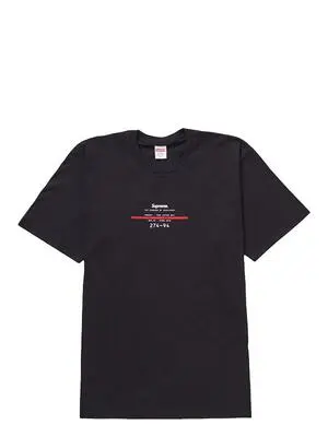 Supreme Standard Tee Shirt - Black