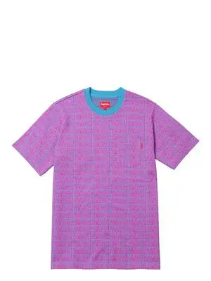 Supreme Rather Be Dead Short Sleeve Jacquard Top Blue