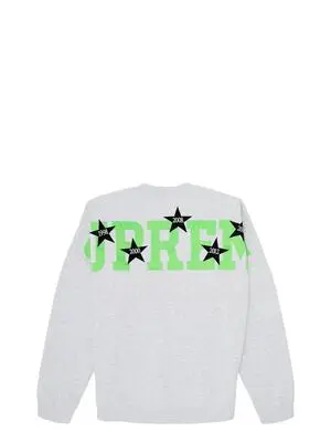Supreme Stars Crewneck Sweatshirt - Ash Grey