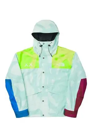 KAWS X The North Face Retro 1986 Mountain Jacket - Ice Blue 86 Print