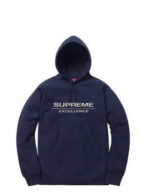 Supreme Reflective Excellence Hooded Sweatshirt - Navy Blue